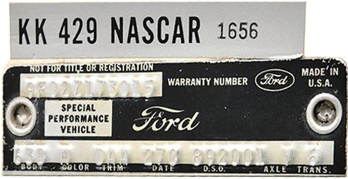 It's all in the numbers: Ford's serial numbers 1950-1980 - Old Cars Weekly